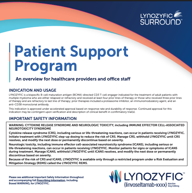 Resources - LYNOZYFIC™ (linvoseltamab-gcpt)